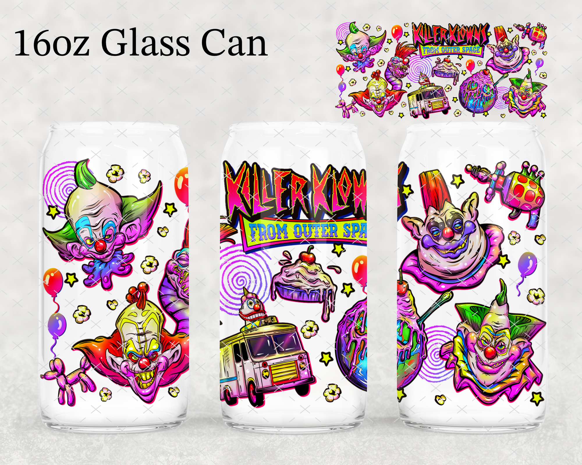 MTO Killer Klowns UV Cup Wrap – Danni D Designs