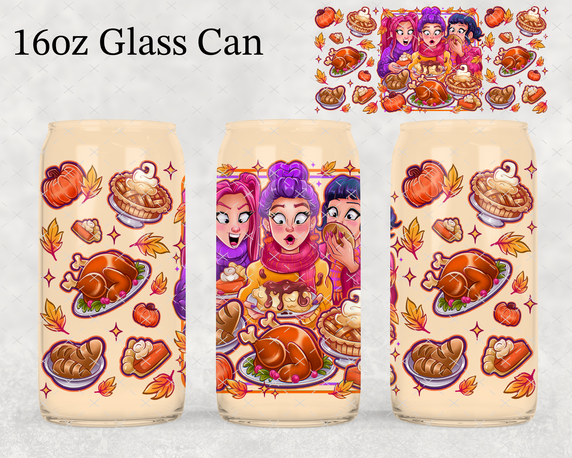 MTO Thanksgiving UV Cup Wrap – Danni D Designs