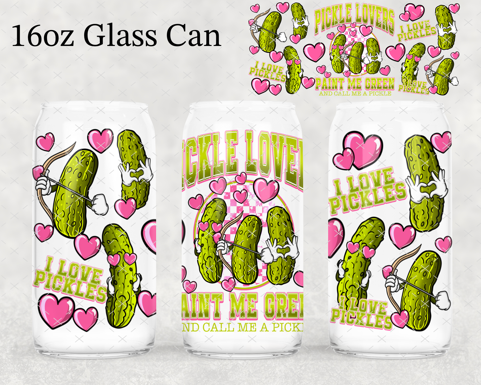 MTO Pickle Lover UV Cup Wrap – Danni D Designs